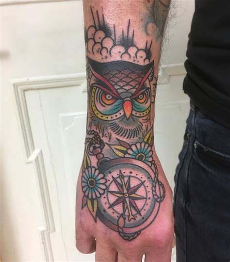 Owl Oldschool Dreamcatcher Tattoo Tattoos Owl