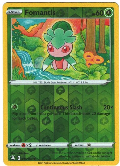 Fomantis Reverse Holo For Sale Mavin