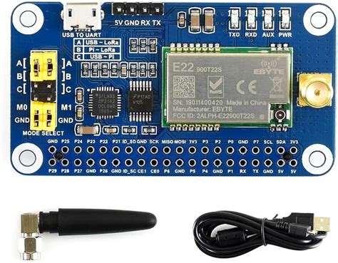 Waveshare Sx1262 Lora Hat For Raspberry Pi Spread Spectrum Modulation 868mhz Frequency Band Auto