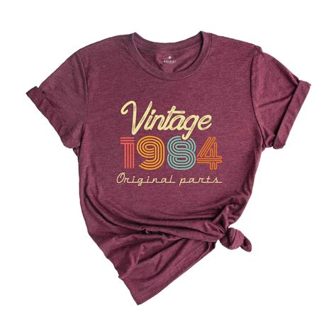 40th Birthday Shirt Vintage 1984 Shirt 40th Birthday T Women 40