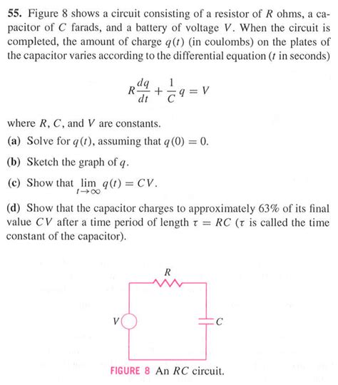Solved 55 Figure 8 Shows A Circuit Consisting Of A Resistor