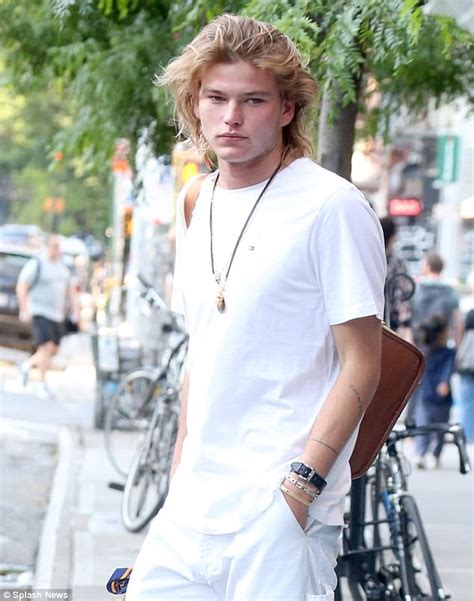 Jordan Barrett Flashes Forearm Tattoo In New York City Daily Mail Online