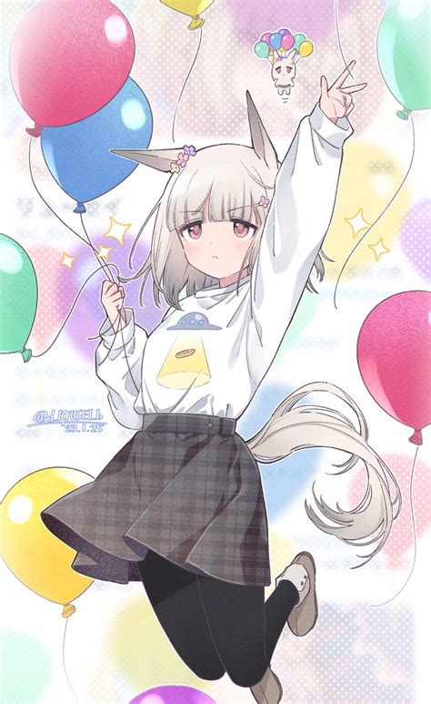 サーバル on Twitter RT d RYUSEI b 私の誕生日に飛んでた風船はハッピーミークが回収しました ウマ娘