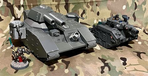 3d printable rogue trader era baneblade white dwarf version made with