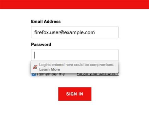 Browser Watch Firefox 52 Adds Insecure Password Warning