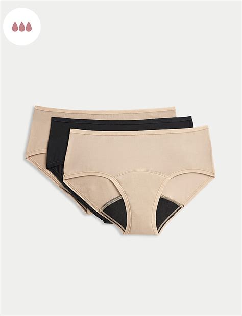 Buy 3pk Heavy Absorbency Period Knicker Shorts At Marks And Spencer