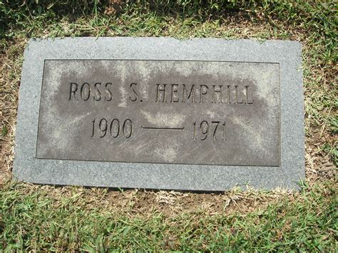 Ross Simpson “roy” Hemphill 1900 1971 Find A Grave Memorial
