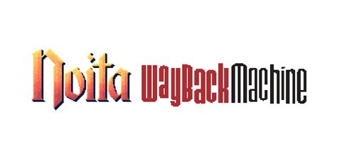 Github Acidflow Noita Noita Wayback Machine Time Machine For Noita