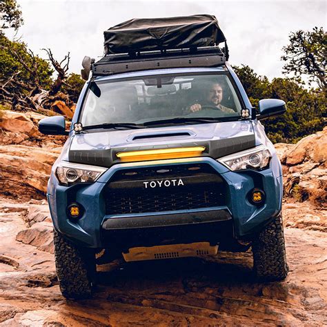 2010 2024 Toyota 4runner Hood Protector With Amber Led Lights