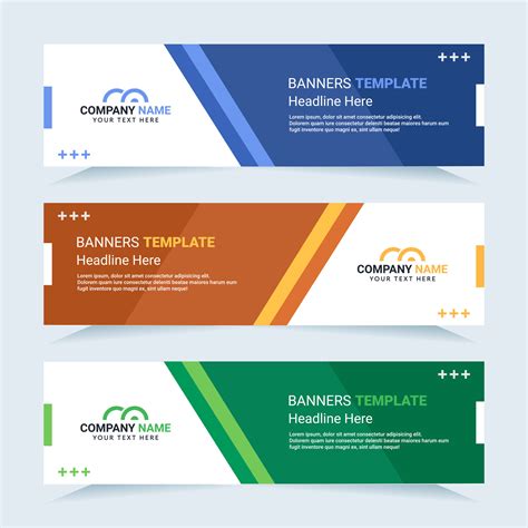 Vector Modern Set Of Colorful Abstract Banners For Card And Banner