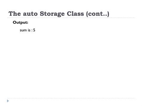 Lecture 13 Storage Classes Ppt Programming Languages Computing