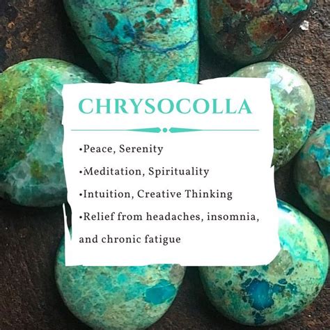 Chrysocolla Healing Properties Crystal Guide