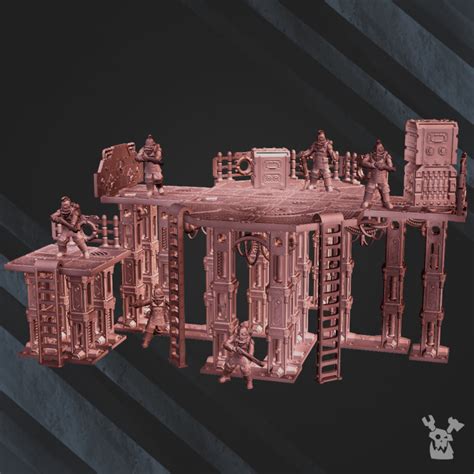 3d Printable Industrial Terrain Modular By Dakkadakka Store