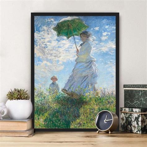 Клод Моне Дамата с чадъра Репродукция фот арт принт картина в