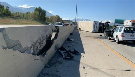 1 Person In Serious Condition After Rollover Crash On I 15 In Orem