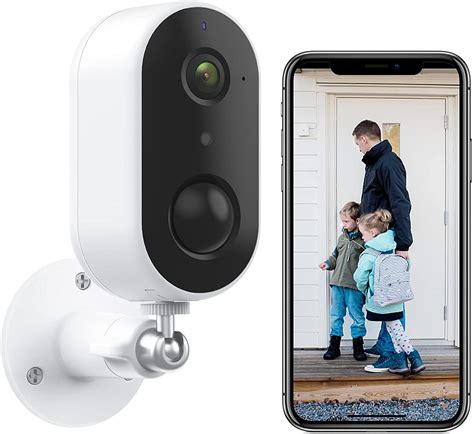 Laxihub Security Camera Outdoor Rechargeable Battery Powered Indoor