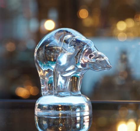 Rare Ours Cristal Baccarat par Georges Chevalier Art Déco Galerie