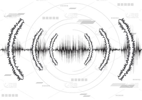 抽象 声波 背景聚焦 线条 噪声 频率 技术 沟通 交流 行动