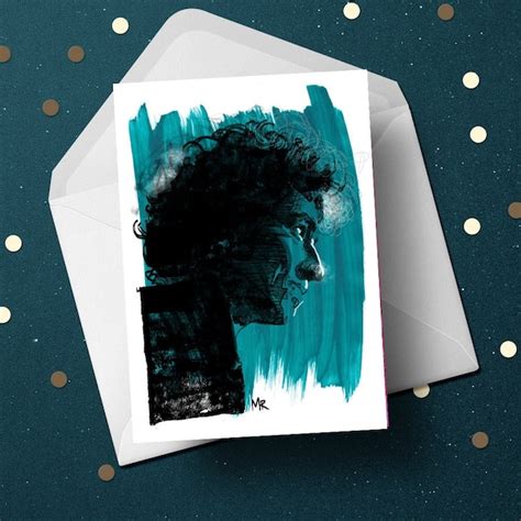 Bob Dylan Card Etsy
