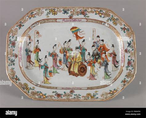Anonymous Octagonal Chinese Porcelain Platter Compa A De Las