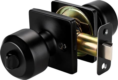 Haidms Matte Black Door Knobs Interior Privacy Interior Door Knob For