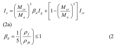 Aci 440 1r 06 Uses An Effective Moment Of Inertia
