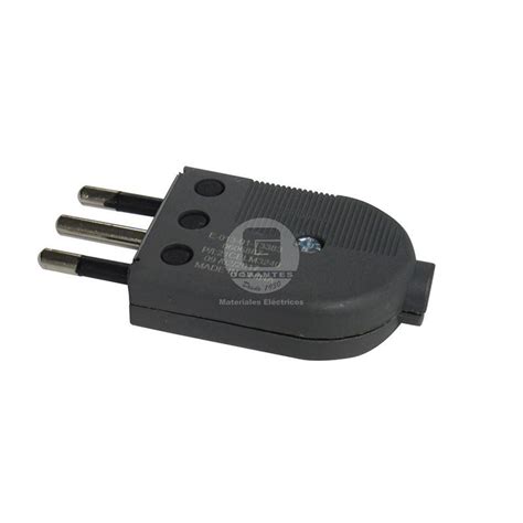 Enchufe Macho 2p T 10a Convertible Gris Ekoline Gobantes Cl