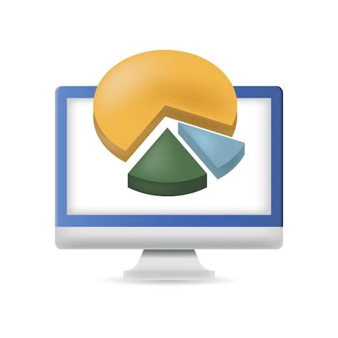 투자 컬렉션에서 차트 아이콘 3d 그림 웹 디자인 템플릿 Infographics 등을 위한 크리에이 티브 차트 3d 아이콘