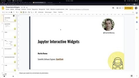 Les Widgets Interactifs Dans Jupyter Canal U