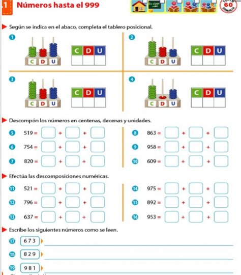 Números hasta 999 interactive worksheet Material didactico para