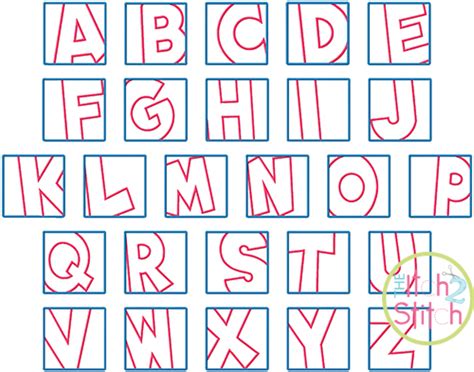 Box Letters Font Letter Format