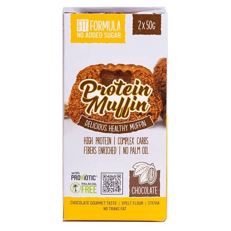 Protein Muffin Kt Sportline Chocolate Sugar Free Ebag Bg