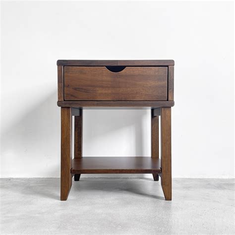 Keiko Solid Wood Bedside Table Arturo