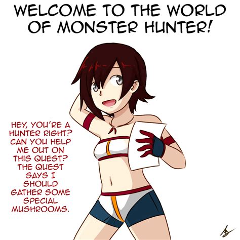 [rwby X Monhun] Ruby Rose The Monster Hunter By Rukotaro On Deviantart