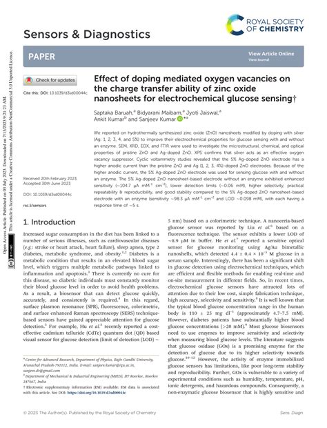 Pdf Consequence Of Doping Mediated Oxygen Vacancies On Charge