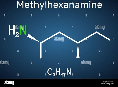 Methylhexanamine Methylhexamine Dimethylamylamine Dmaa Molecule It Is Alkylamine Indirect