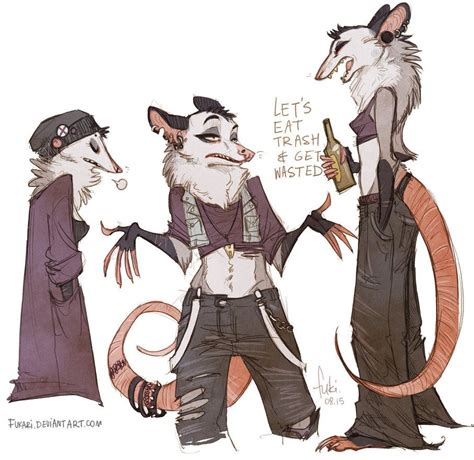 Lets Eat Trash By Fukari On Deviantart Concept Art Characters