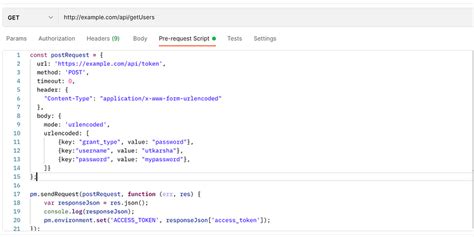 Using Postman Pre Request Script To Automatically Set Token