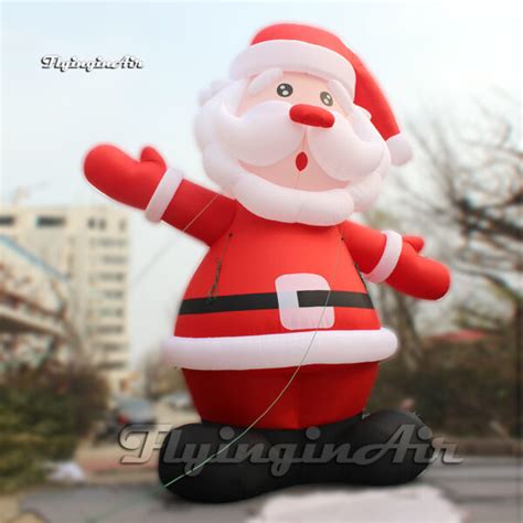 6m Outdoor Giant Inflatable Santa Claus Christmas Character Balloon For