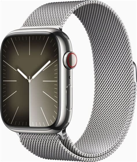 Apple Watch Series 9 Edelstahl 45 Mm 2023 Gps Cellular Silber