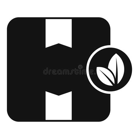 Eco Friendly Packaging Icon Showing Biodegradable Cardboard Box Stock