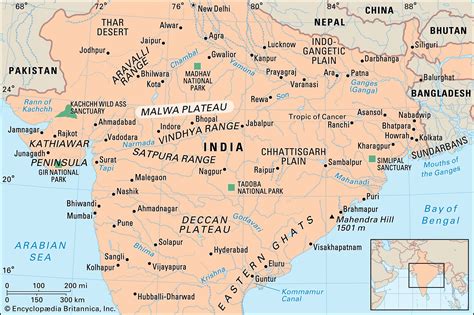 Central Indian Plateau Map