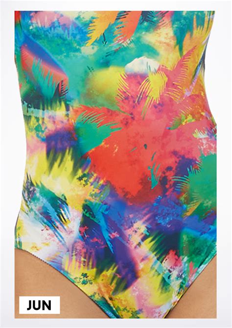 Alegra Patterned Hotpant Unitard Move Dance Us