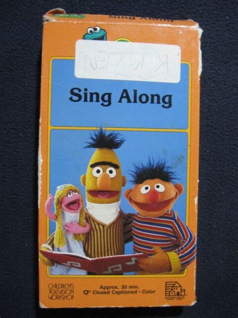Sesame Street Sing Along Vhs Video 1987 Madeline Kahn For Sale Online