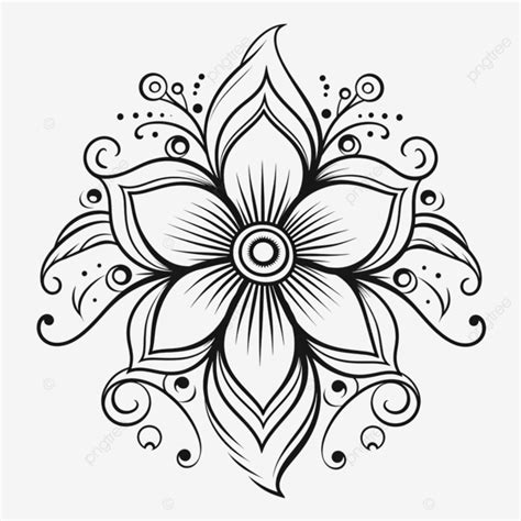 Aesthetic Boho Blob Shape And Outline Flower Flower Boho Aesthetic