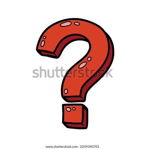 Question Mark Red Hand Drawn Doodle Stock Vector Royalty Free Shutterstock