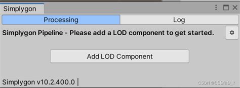 记录simplyon在unity中的使用simplygon下载 Csdn博客