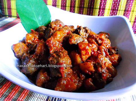 Resep Sambal Goreng Kentang Ati Santan Pedas