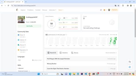Kratika Gupta On Linkedin Leetcode Leetcodestreak