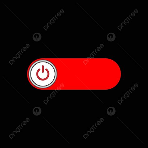 Red Toggle Buttons On Black And White Background Vector Symbol Reboot